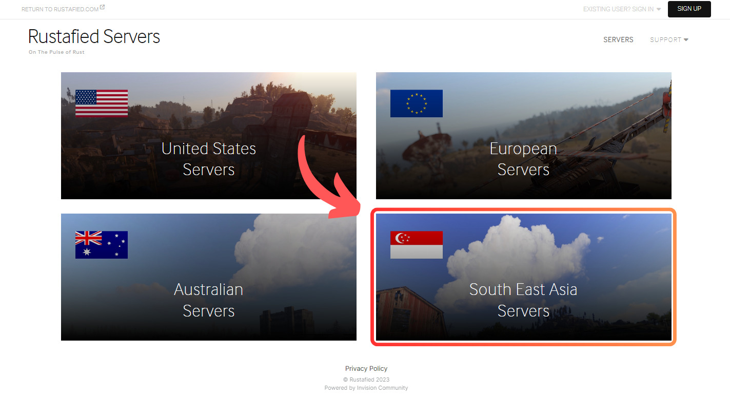 Rust SEAサーバ VIP購入と解約手順